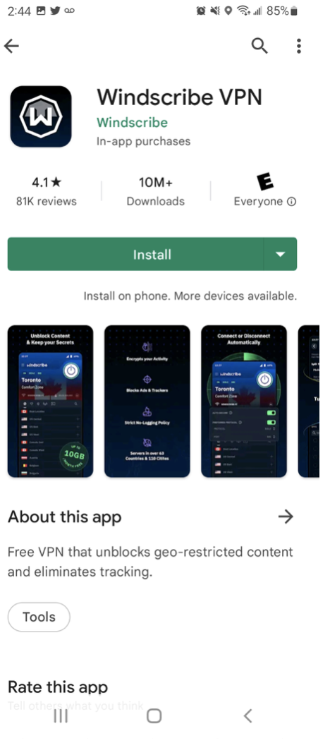 How to reinstall the Android app | Windscribe How to reinstall the Android app | Windscribe