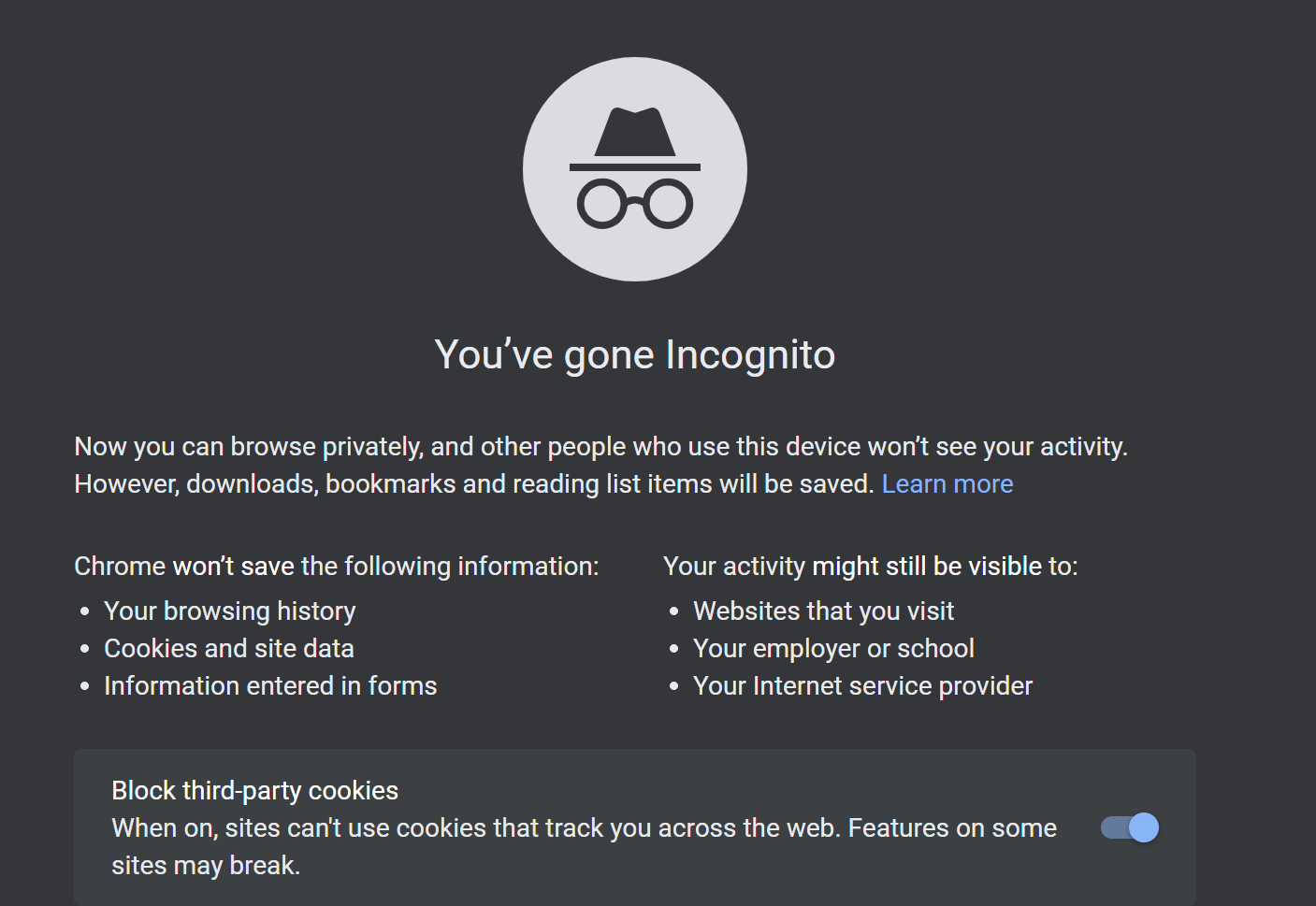Incognito isn't Incognito
