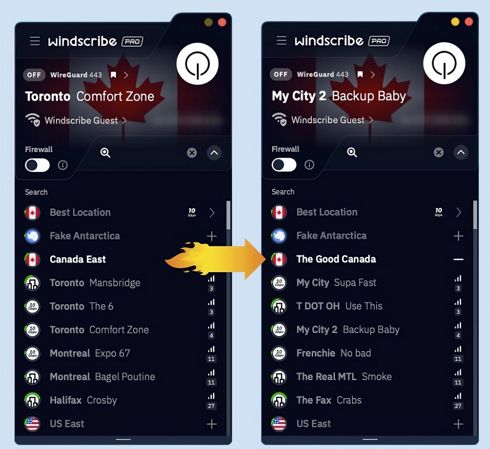Windscribe Update: New UI and Customization Features